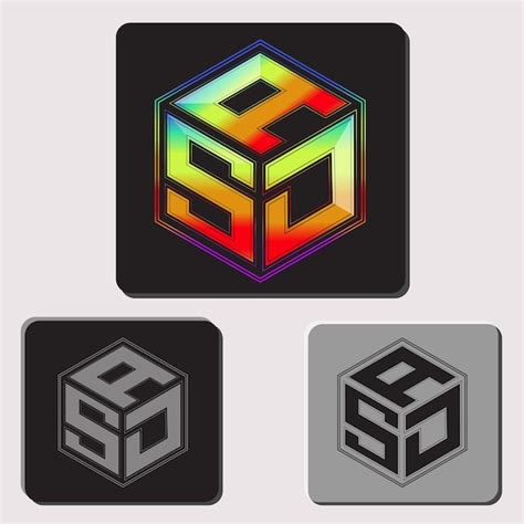 Premium Vector Initial Letters Asd Polygon Logo Design Vector Image