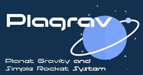 Plagrav Gravity And Simple Rocket System 물리엔진 Unity Asset Store
