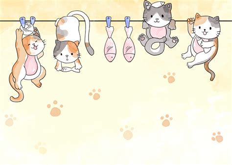 Cartoon Cat Background