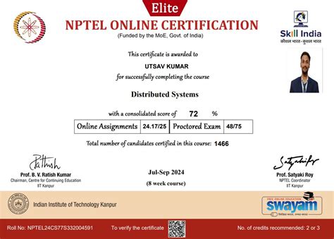 Utsav Kumar On Linkedin Distributedsystems Nptel Learningjourney