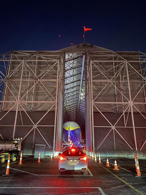 Goodyear Had A Toy Drive Where You Can Drive Through The Blimp Hangars