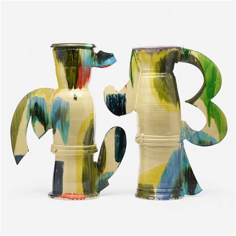 Betty Woodman Kitamura Kimona Vases Diptych 1991 Artsy