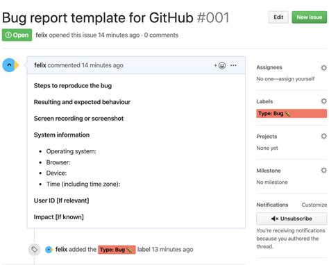software problem report template
