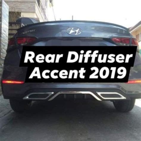 Hyundai Accent Rear Diffuser Latest Model Shopee Philippines