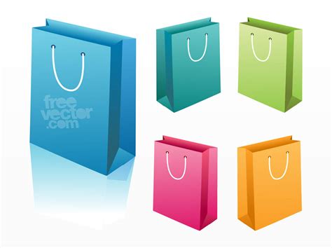 Shopping Bags Vector Art And Graphics