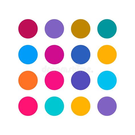 Color Pallet Gradient Vector Template Design Illustration Stock Vector