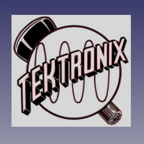 Vectorized Classic Tektronix Logo The Smell Of Molten Projects In The Morning