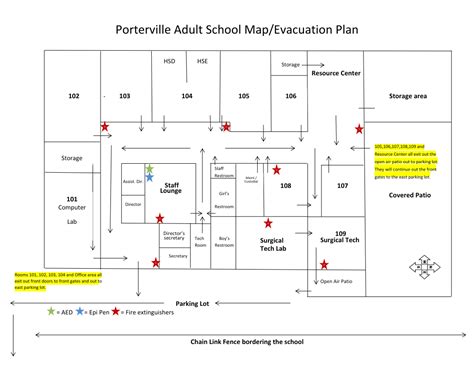 Pas Campus Map Contact Porterville Adult School