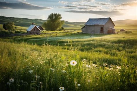 Premium Photo Beautiful Grassland Natural Scenery Big Picture