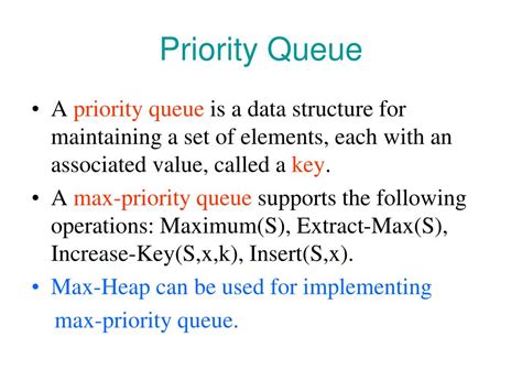 PPT Lecture Priority Queue PowerPoint Presentation Free Download ID