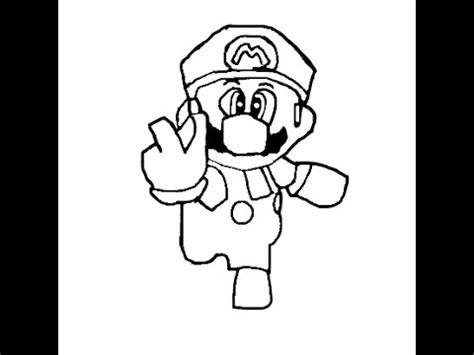 Como Dibujar A Mario 64 Youtube