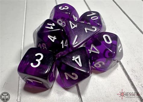 Hammerhouse Chx 23077 Chessex Translucent Polyhedral Purple White 7