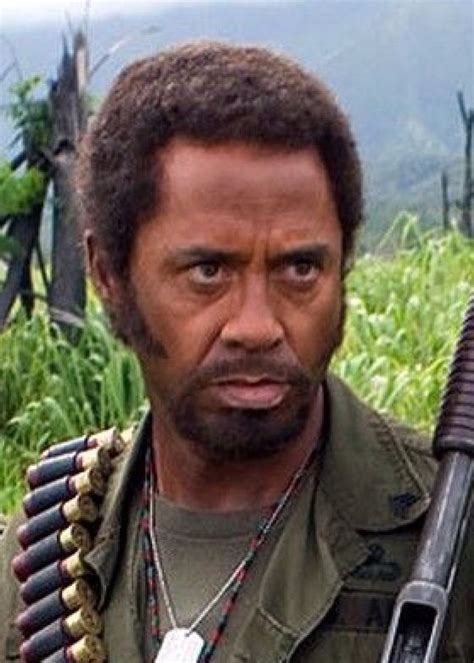 Tropic Thunder Funny Faces Robert Downey Jr Sergeant