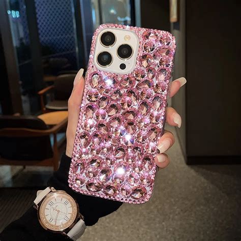 Funda De Tel Fono A Prueba De Golpes De Silicona De Diamante Completo De Dise O