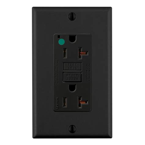 Leviton 20 Amp Self Test Smartlockpro Hospital Grade Duplex Gfci Outlet