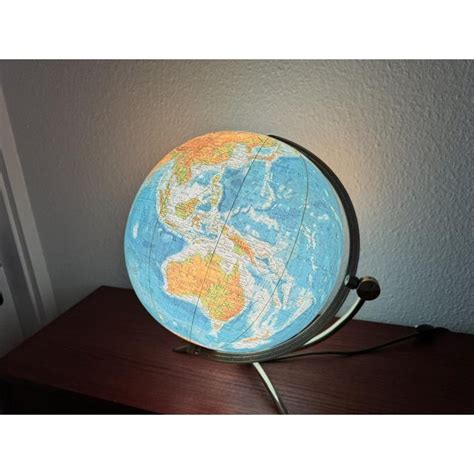 Vintage Glass Earth Globe By Paul Ostergaard 1950s Chairish
