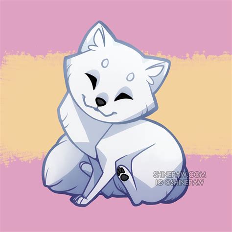 Chibi White Fox