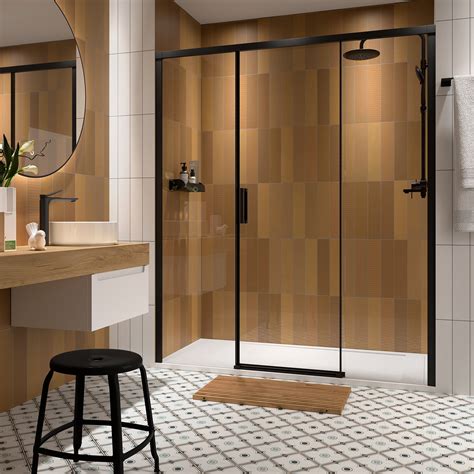 Glass Shower Screen Fixed Panel 10mm Glass Fixed And Swing Panels Hinged