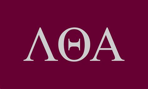 Lambda Theta Alpha Sorority Greek Letters Flag Two Color Design