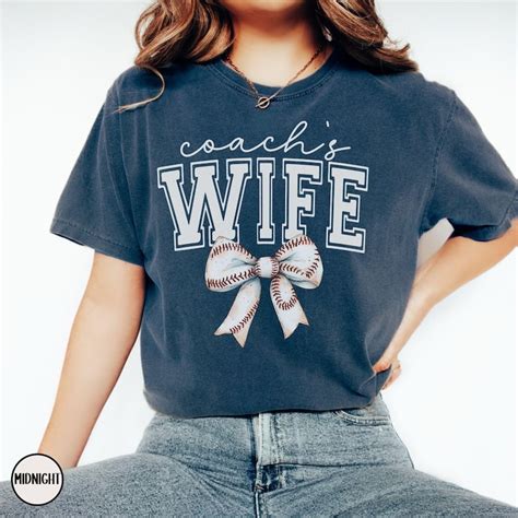 Baseball Coachs Wife Shirt Coquette Game Day Tee Baseball Bow