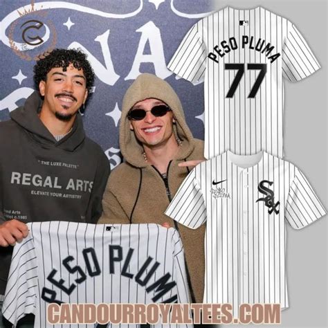 2026 Peso Pluma X Chicago White Sox Jersey Candourroyaltees