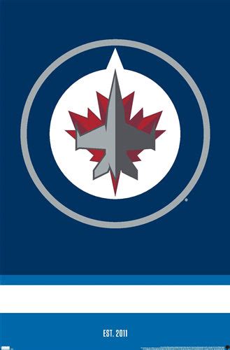 Winnipeg Jets Official Nhl Hockey Team Logo Poster Costacos Sports