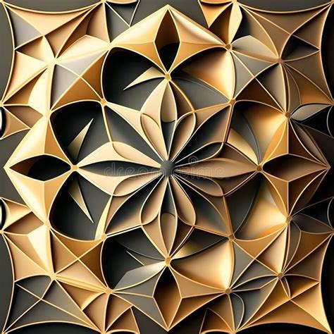 Geometric Harmony Captivating Patterns And Shapes Stock Illustration