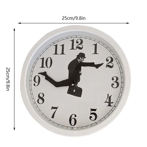 Ministry Of Silly Walk Clock British Comedy Inspired Funny Clock For Homeoffice Fruugo Uk