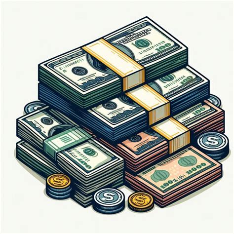 A Stack Of Money With A Stack Of Money On Top Of It Premium Ai