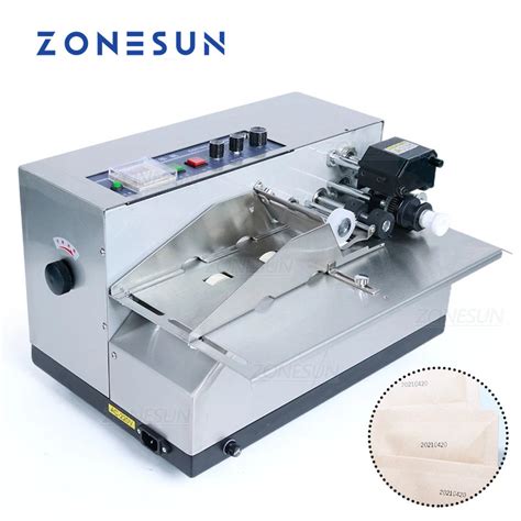 Jual Zonesun Ink Roll Coding Machine Continuous Coder Card Printer Produce Date Printing Machine