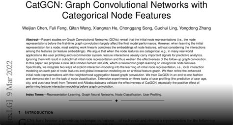 Paper Page Catgcn Graph Convolutional Networks With Categorical Node