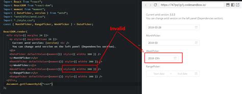 Weekpicker Component Customize Style Props Invalid · Issue 9848 · Ant