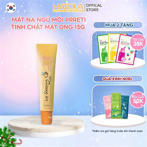 Mua Son Dưỡng Môi Kiêm Mặt Nạ Ngủ Hàn Quốc Prreti Mật Ong Cấp ẩm Làm