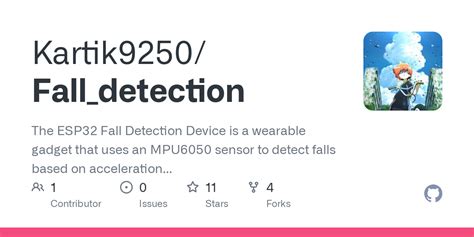Github Kartik9250falldetection The Esp32 Fall Detection Device Is A Wearable Gadget That