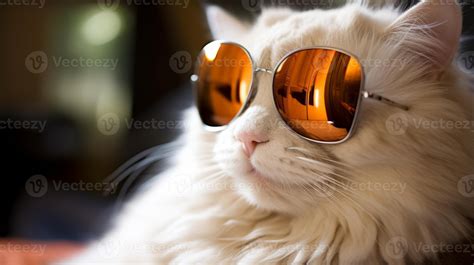 Ai Generated Cats Comical Sunglasses Fiasco Generative Ai 43162858