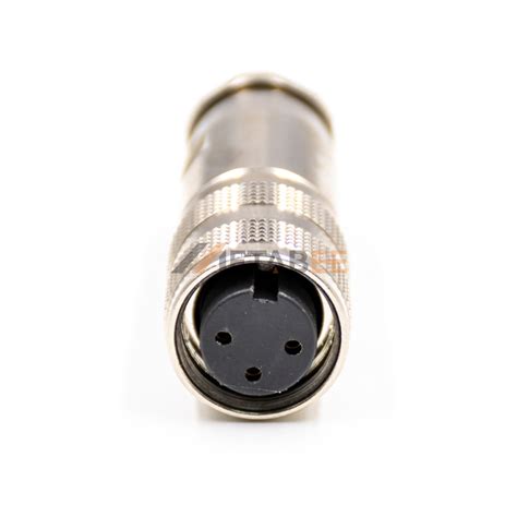 Renhotec M16 3 Pin Female Straight Plug Circular Connector A Code Screw