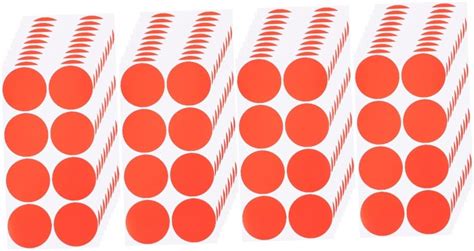 40 Sheets Classified Decals Coding Large Polka Dot Circle Papers Round