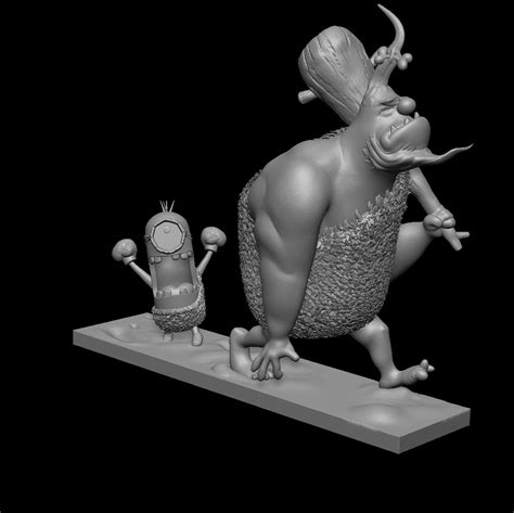 Stl File Diorama The Minions Cro Minion 👹・3d Printing Idea To Download