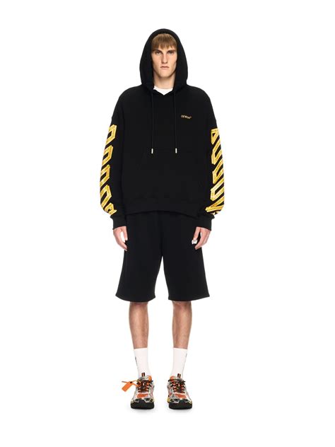 Tape Arrow Skate Hoodie In Black For Men Off White™