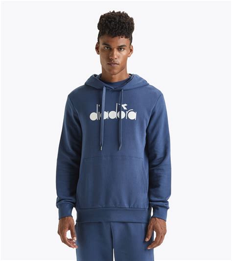 Hoodie Logo Sporty Hoodie Made In Italy Gender Neutral Diadora