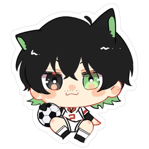 Aiku Blue Lock Sticker In 2025 Chibi Cat Chibi Blue Lovk