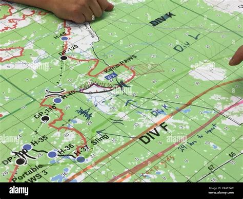 A Fire Map Shows Fire Operations For The Swan Lake Fire On Kenai