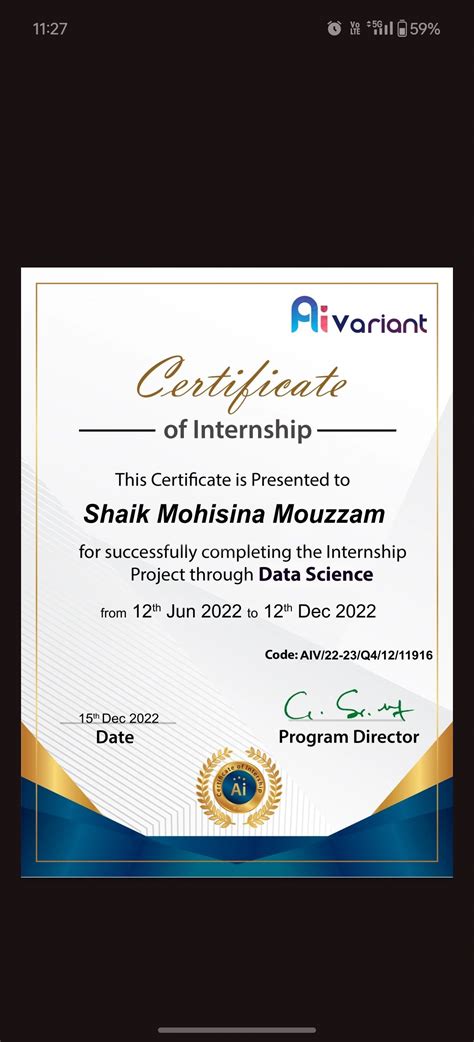 Successfully Completed Data Science With Internship And Data Analyst With Internship And Aws