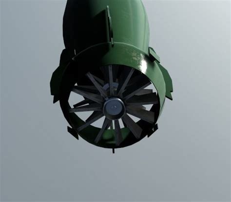 3d Model Mk 48 Adcap Torpedo Vr Ar Low Poly Cgtrader