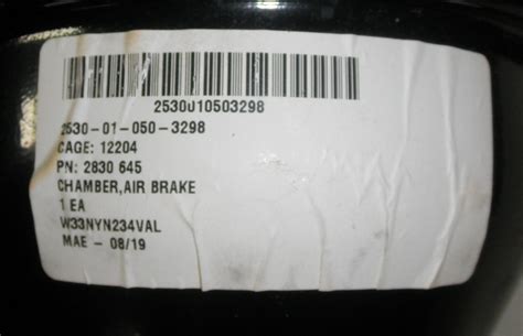 2530 01 475 1903 Mgm Brake Chamber 3430051x 10 5 8 Rod 3 Stroke 2530