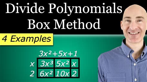Box Method To Do Polynomial Long Division Youtube