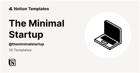 The Minimal Startup | Template Creator | Notion Marketplace