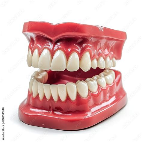 Educational Model Of Human Teeth Demonstrating Dental Anatomy For