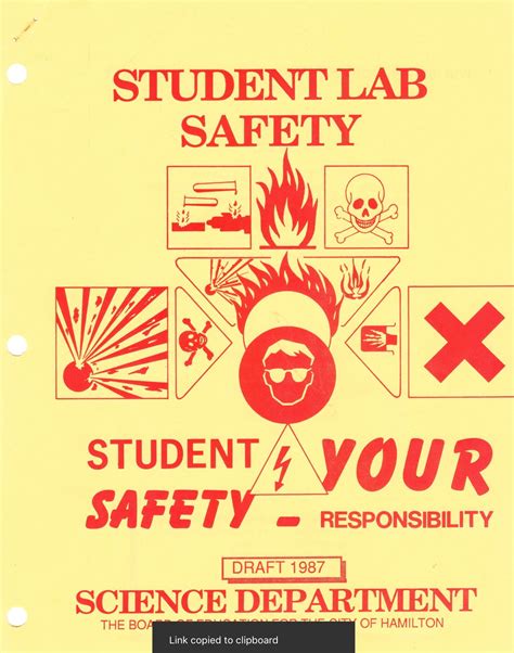 Lab Safety Brochure Workplace Safety Tips