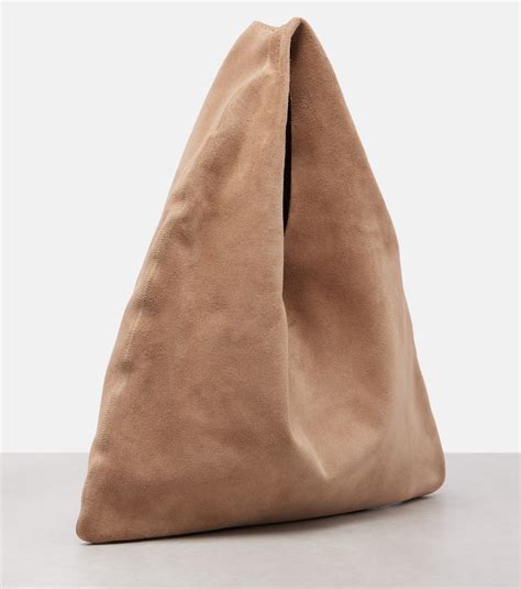 Bindle Small Suede Tote Bag In Beige The Row Mytheresa